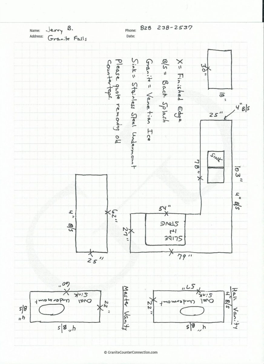 Request Estimate – Granite Counter Connection